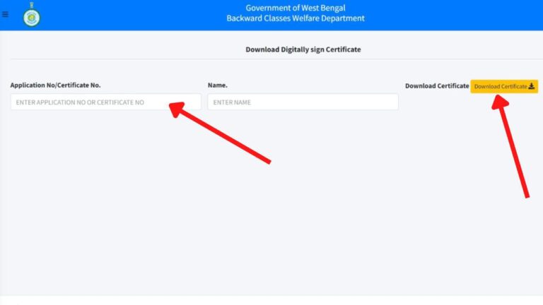 How To Download EWS Certificate In West Bengal (In 3 Steps)