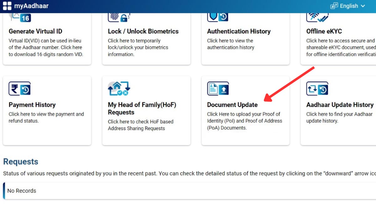 How To Update Aadhaar Document Online (Through UIDAI)