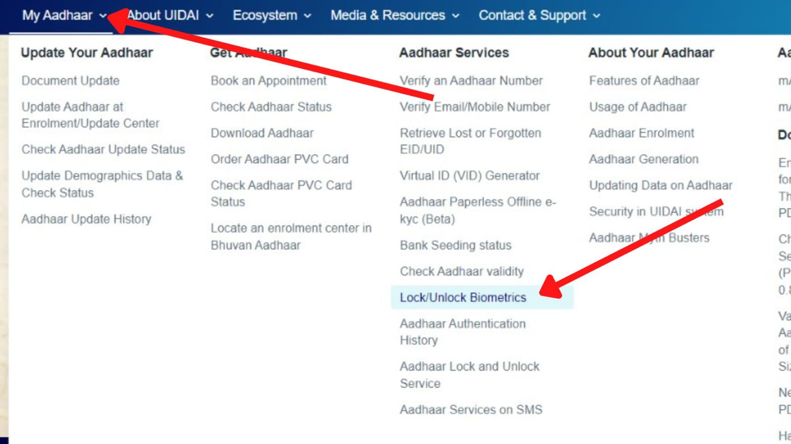 How To Lock And Unlock Your Aadhaar Biometrics (In 3 Steps)
