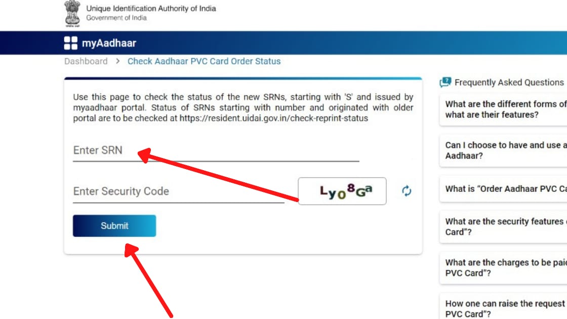 How To Check (Or Track) Aadhar PVC Card Order Status Online