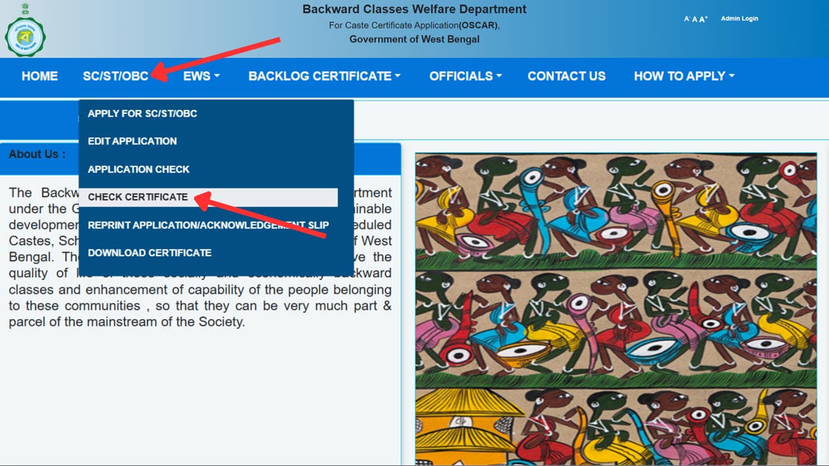 How To Find Digital Caste Certificate Number In West Bengal