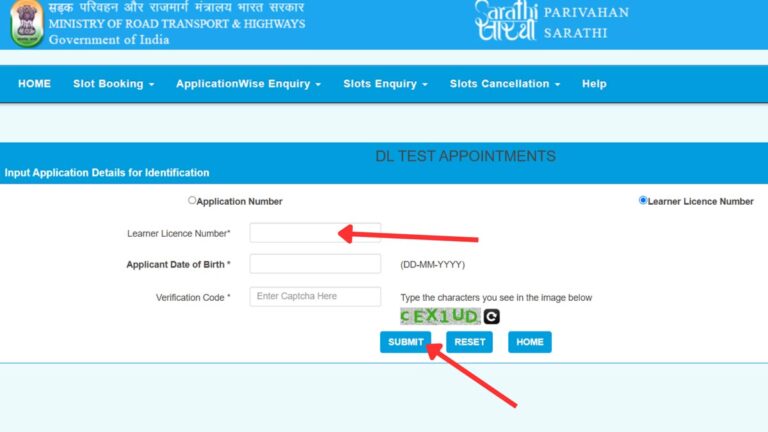 How To Book Driving Licence Test Slot Online (In 5 Steps)