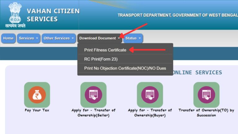 How To Download Vehicle Fitness Certificate PDF (In 4 Steps)
