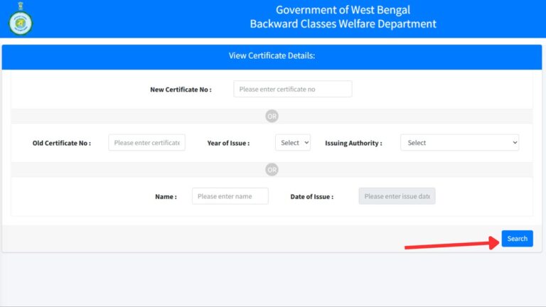 How To Find Digital Caste Certificate Number In West Bengal