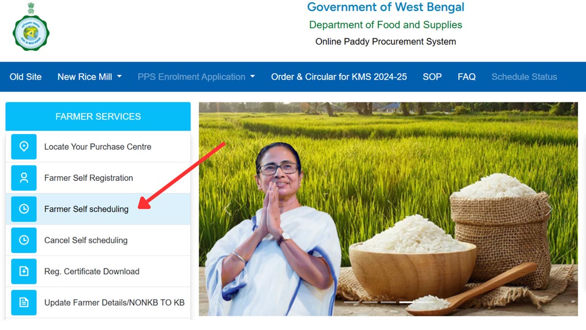 How To Self Schedule Online For Paddy Procurement In West Bengal