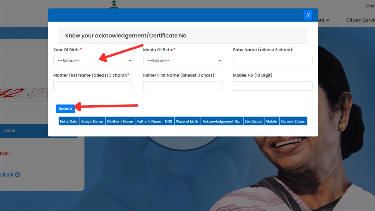 How To Find Birth Certificate Acknowledgment Number (In WB)