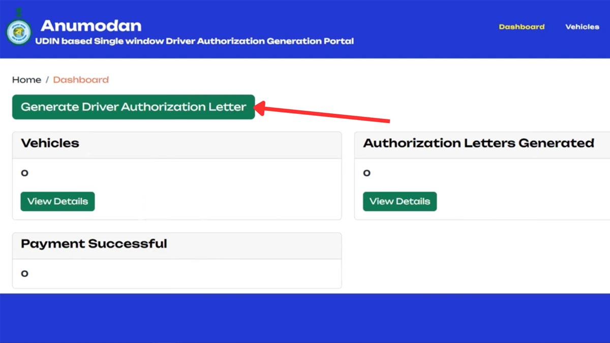 How To Generate Driver Authorization Letter In West Bengal