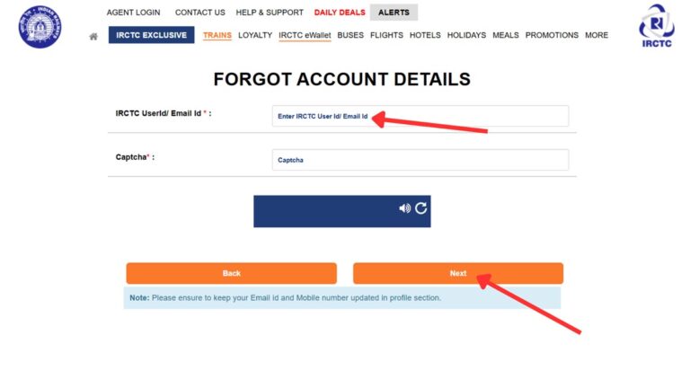 How To Reset Irctc Account Password Online In 3 Steps