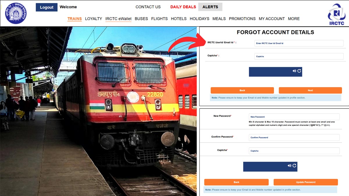 How To Reset IRCTC Account Password Online (In 3 Steps)