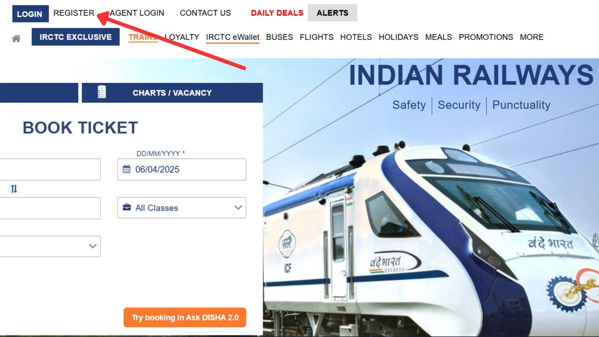 How To Create An IRCTC Account To Book Train Tickets In India