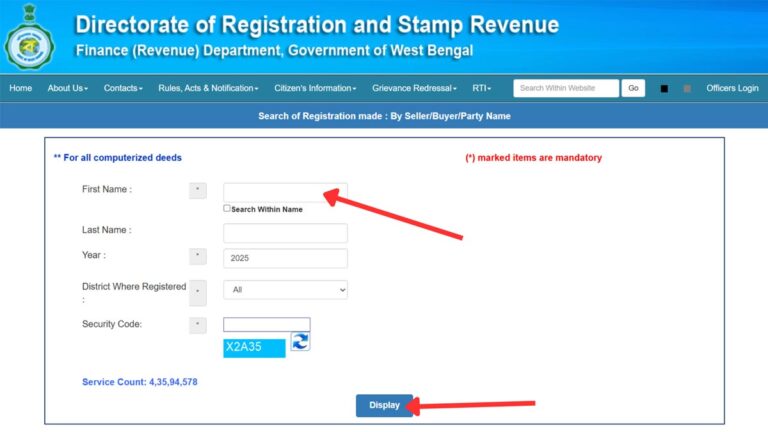 How To Search Deed Number Online In West Bengal (3 Methods)