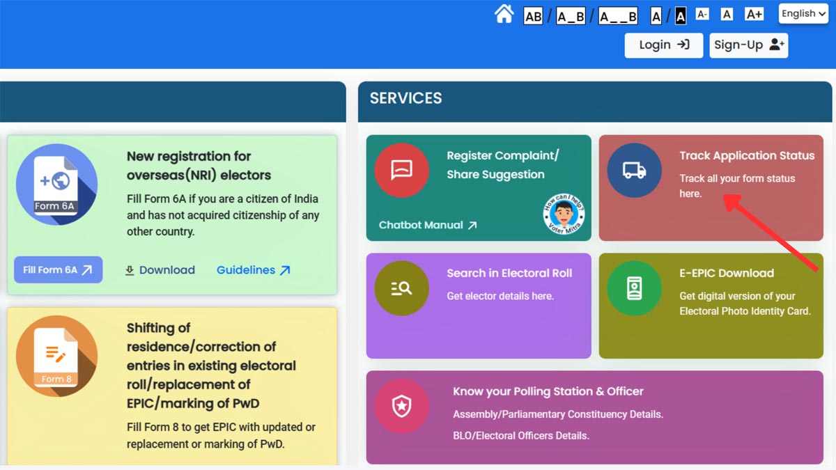 How To Check Status Of Voter ID Related Applications Online