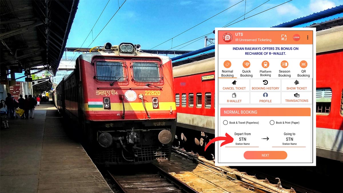 How To Book Unreserved (Local Or Express) Train Tickets On UTS